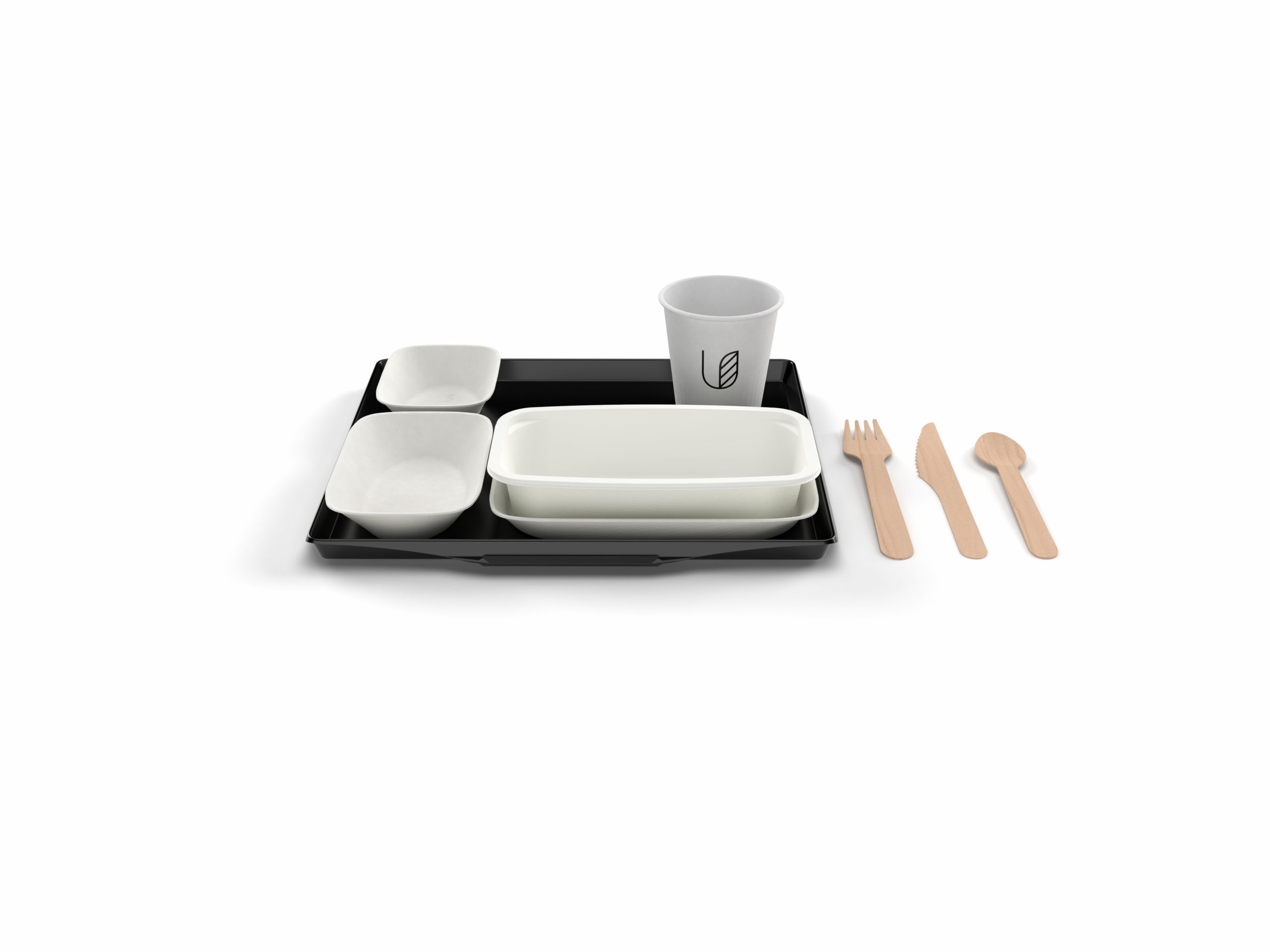 ALL-UR SERVING TRAY MADE FROM MOLDED PULP - Useo